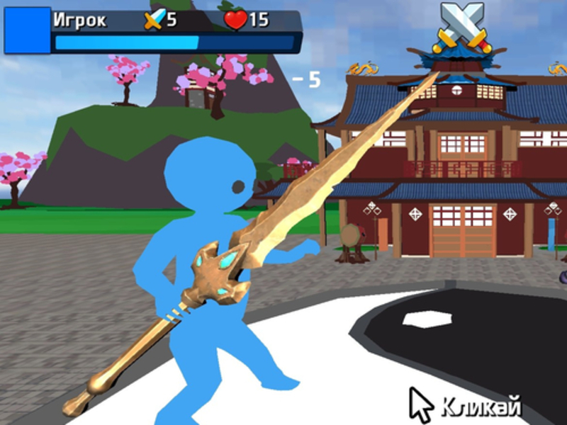 Obby Stickman On Swords 🕹️ Sgamesでオンラインプレイ